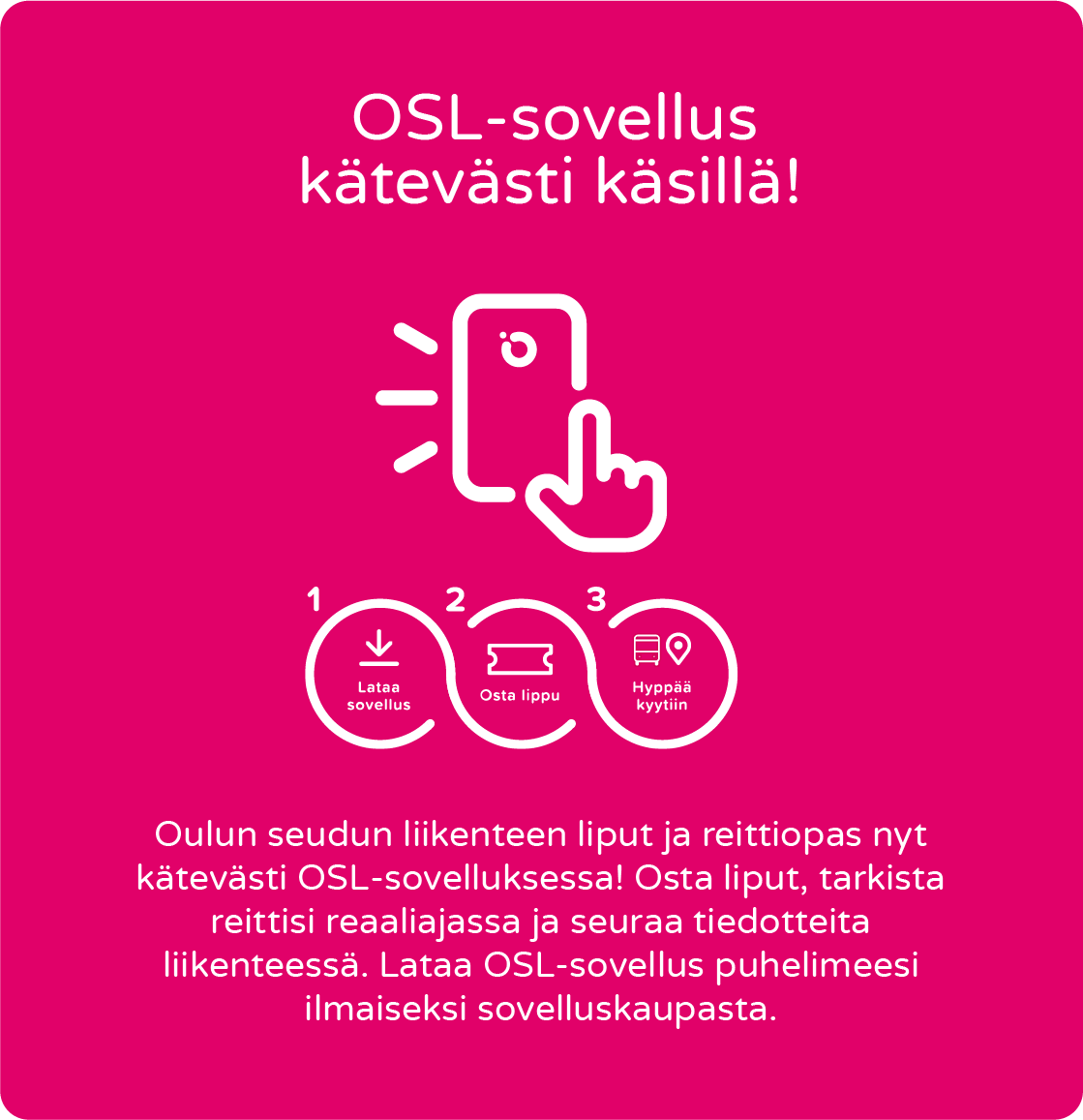 Lataa uusi OSL-sovellus - Oulun seudun liikenne